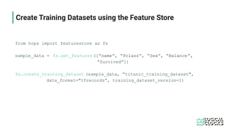 Hamburg Data Science Meetup - MLOps with a Feature Store | PPT