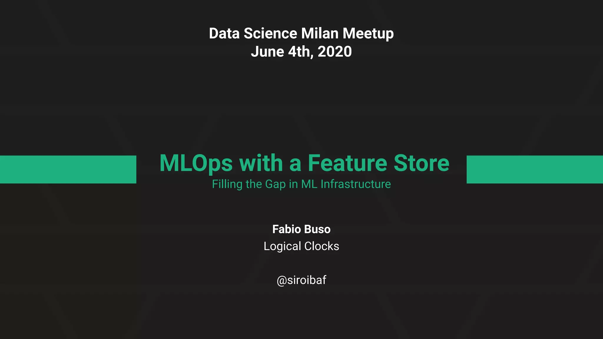 MLOps with a Feature Store: Filling the Gap in ML Infrastructure | PDF