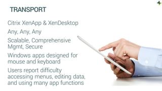 Citrix XenApp Touch Enabled - Just add hopTo | PDF