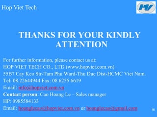 HOP VIET TECH - THE PROFESSIONAL SUPPLIER OF AUTOMATION AND MEASURING ...