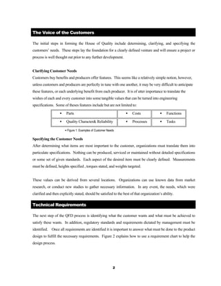 House of Quality | PDF