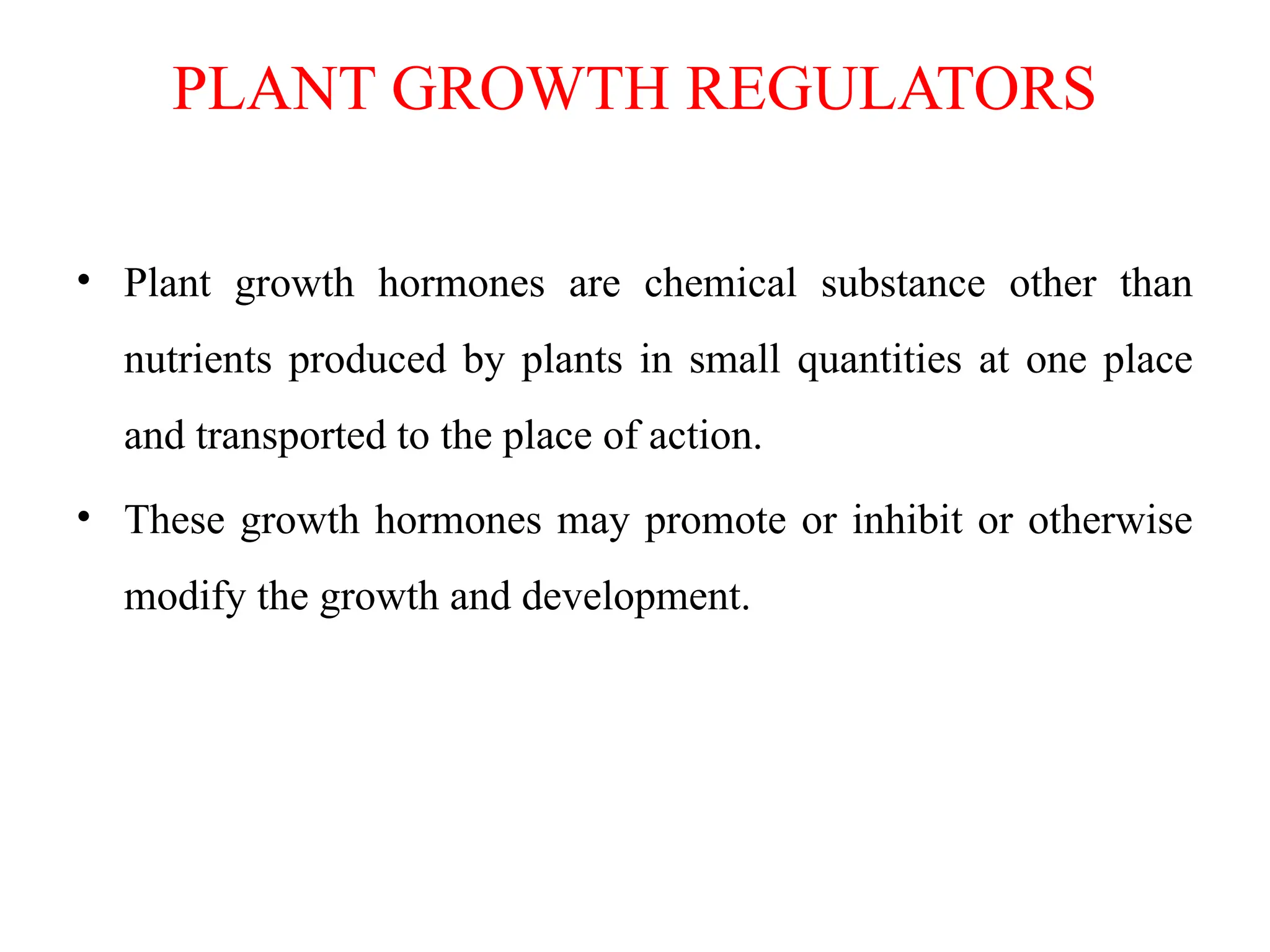 plant growth regulators in vegetable crops | PPTX