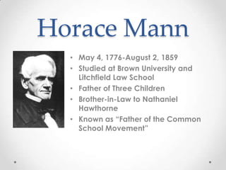 Horace mann | PPTX