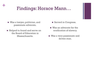 The Legacy of Horace Mann | PPSX