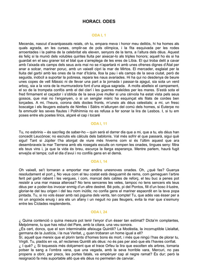 Horaci | DOCX