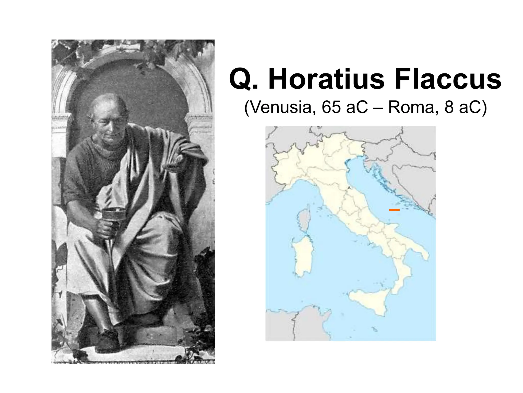 Presentación sobre el Horacio y sus obras | PPT