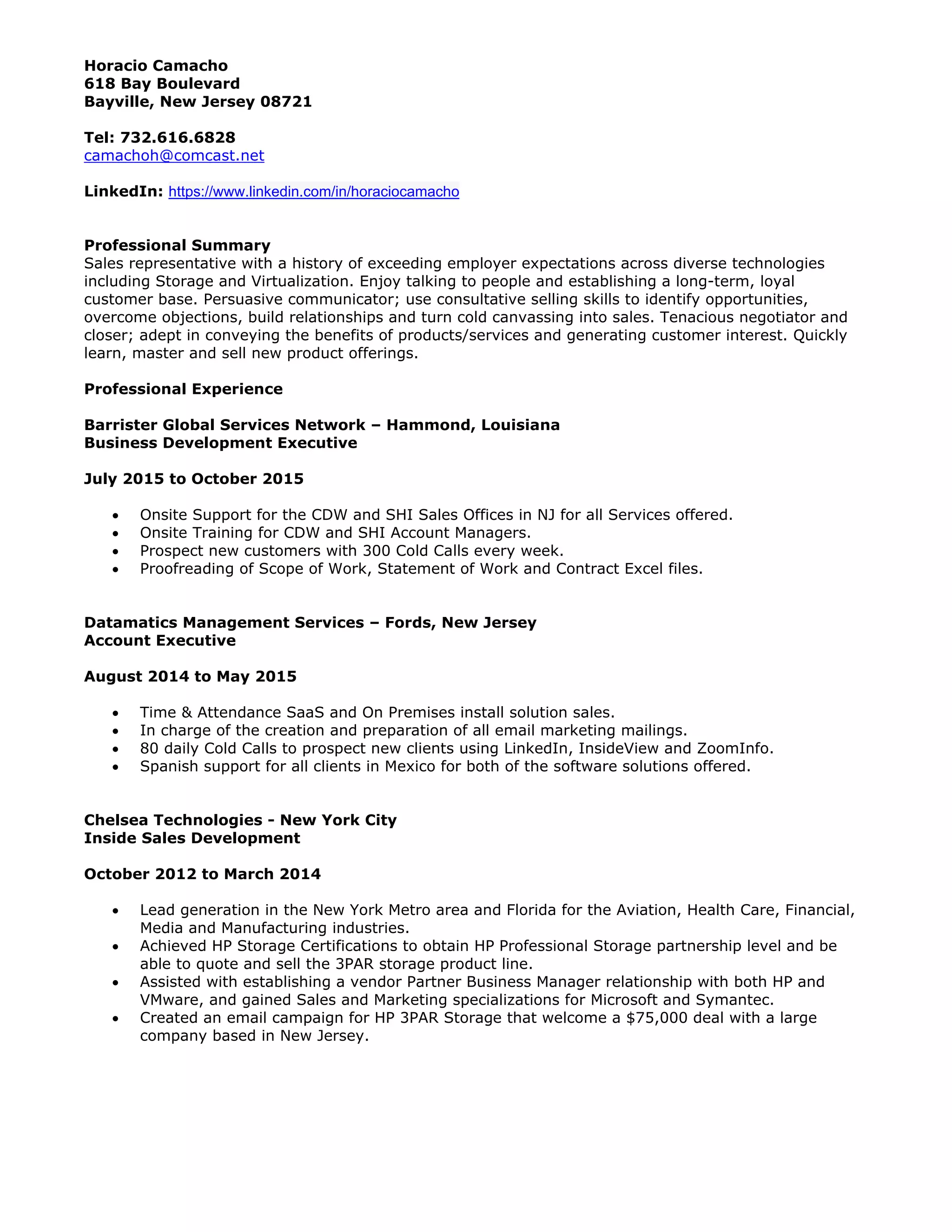 Horacio resume | PDF