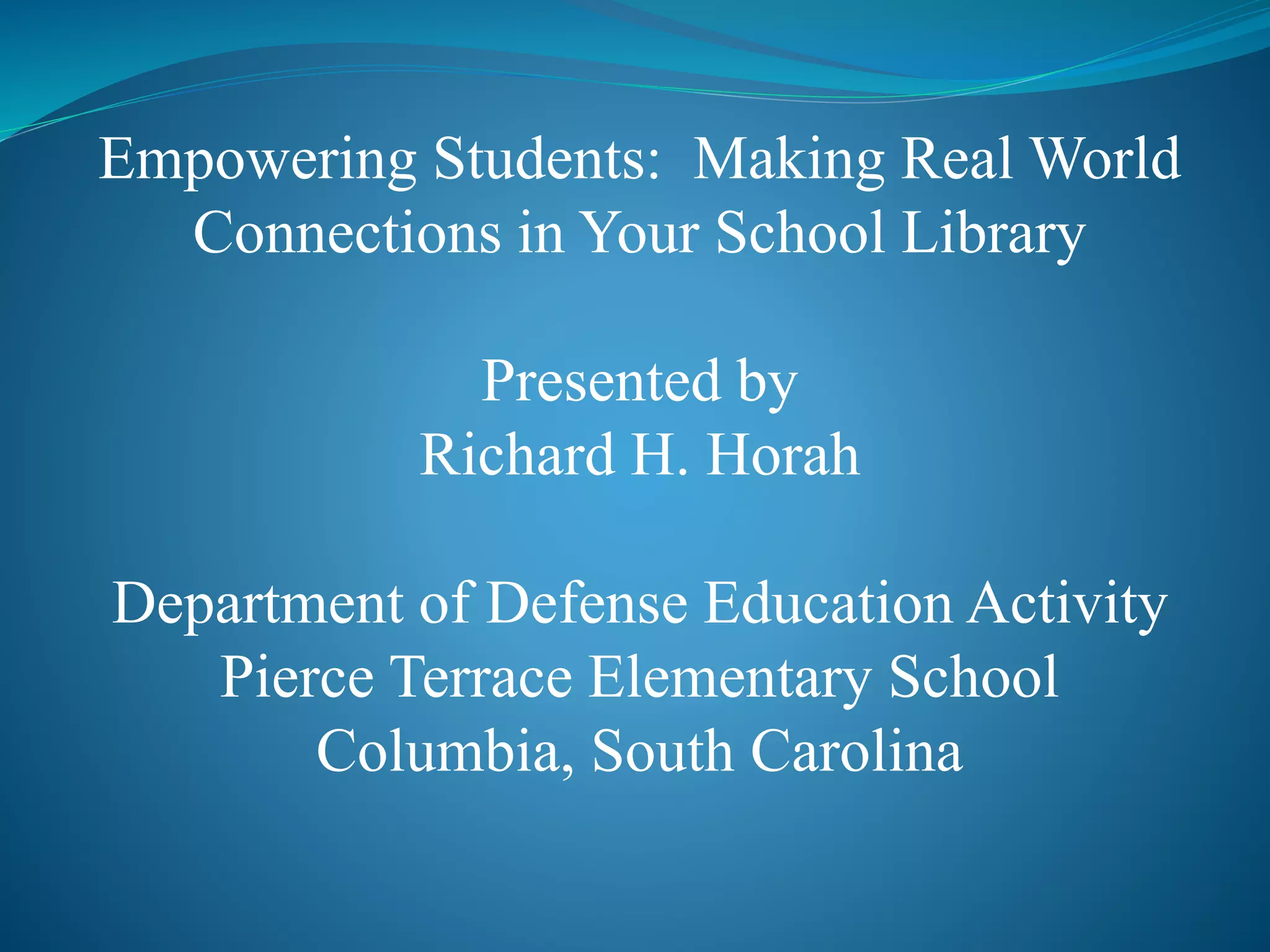 Empowering Students: Making Real World Connections in Your School ...