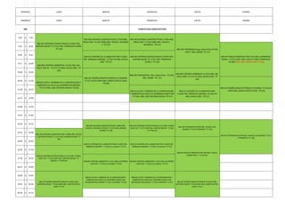 Horarios Arquitectura 2-2017 | PDF