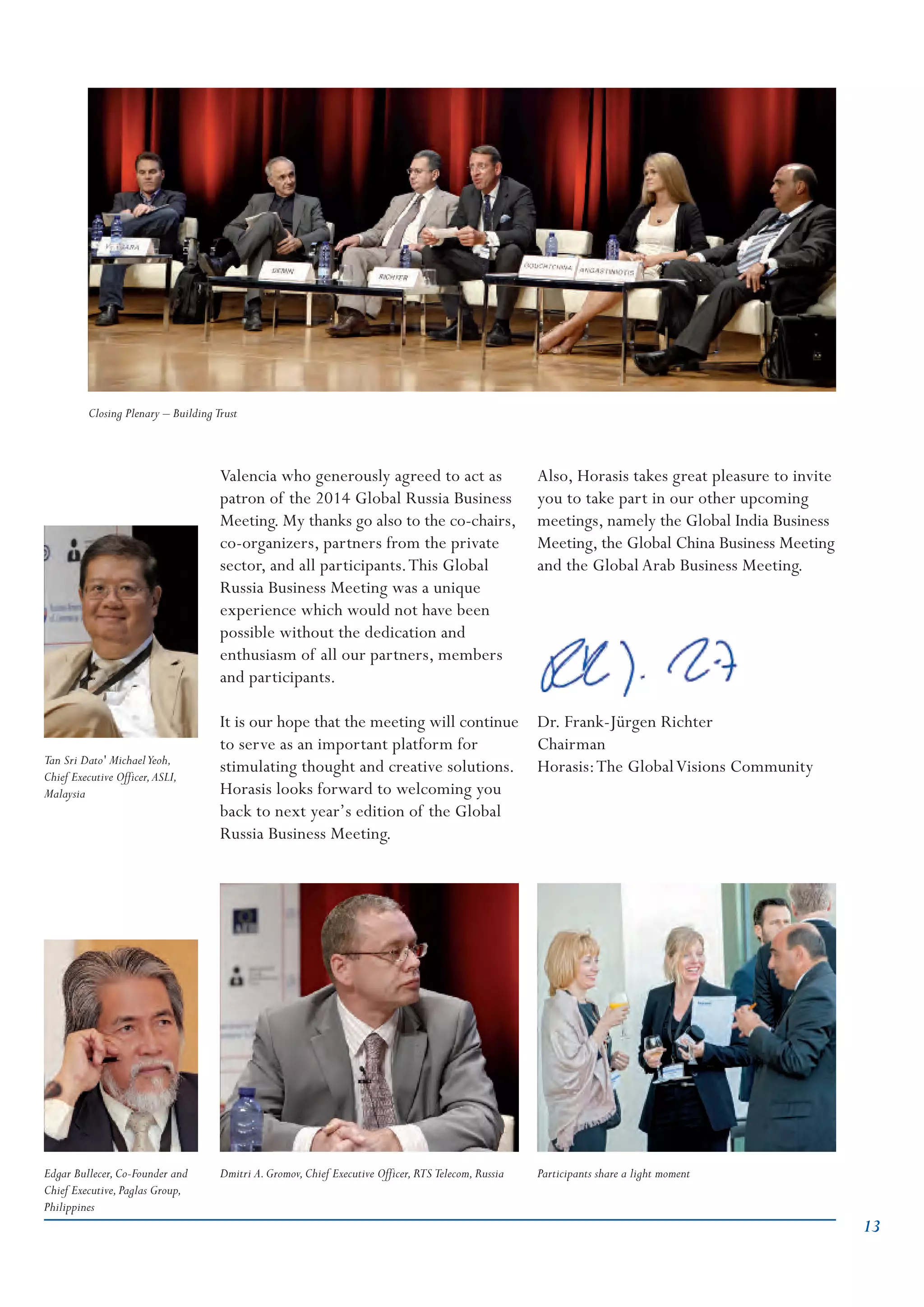 Horasis Global Russia Business Meeting 2014 | Report | PDF