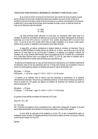 Hora solar. | PDF