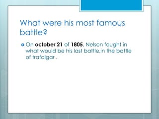Horatio nelson (2) | PPTX