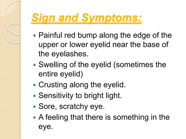 HORDEOLUM topic.pptx . | PPTX | Eye and Vision Conditions | Diseases ...