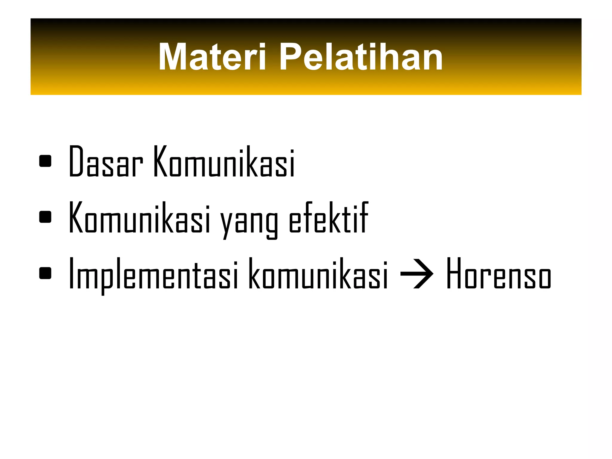 Horenso | PPT