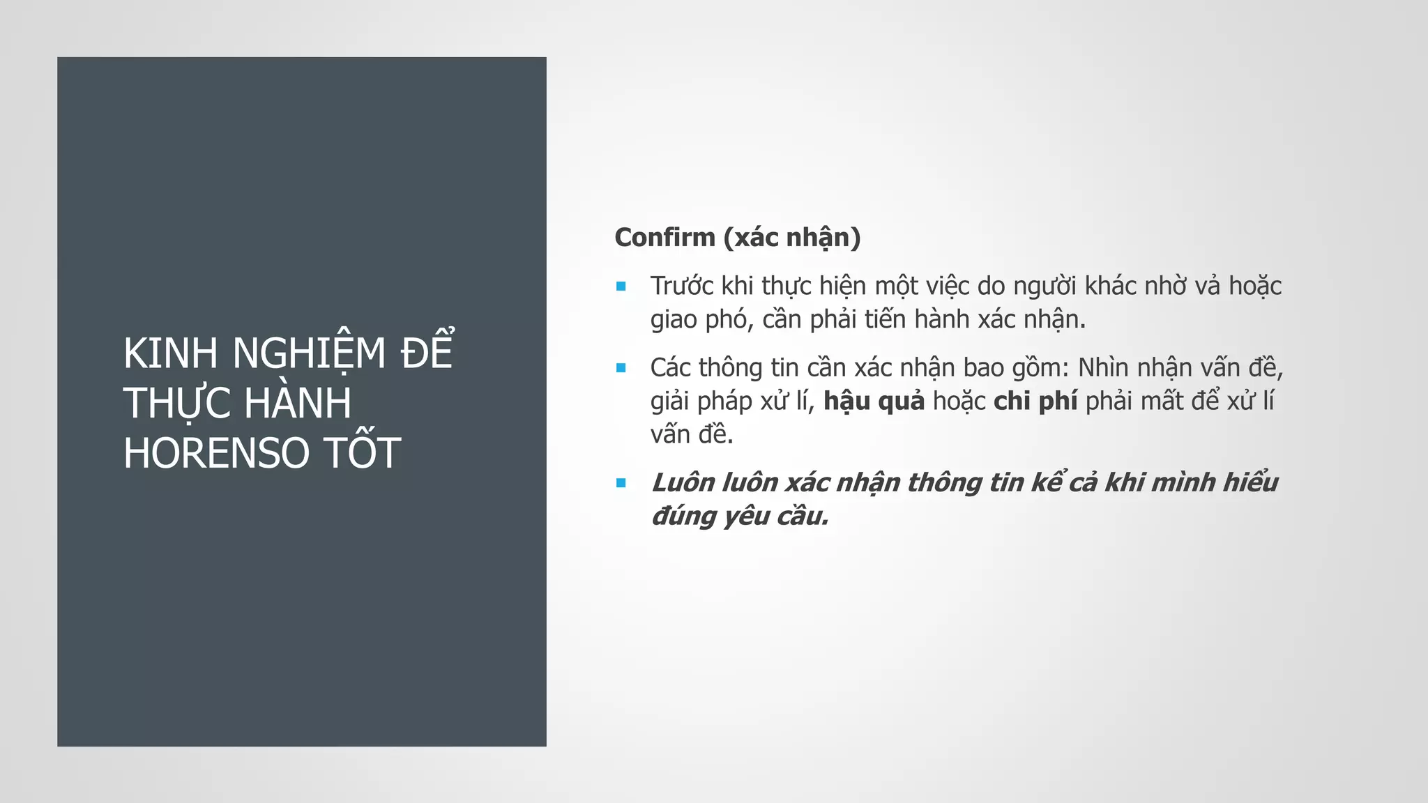 Training HORENSO - Slide | PPTX