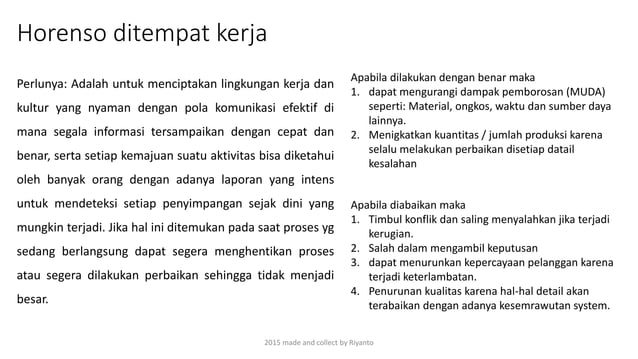 Horenso(1) training pengenalan | PPTX