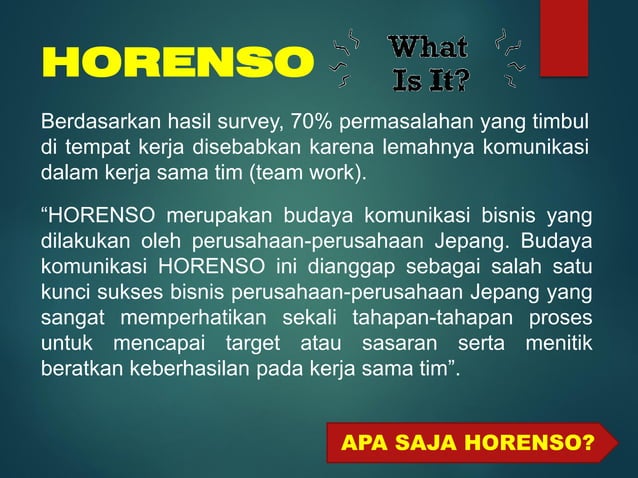 Mengenal Horenso | PDF