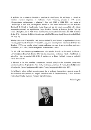 Horia Hulubei | PDF