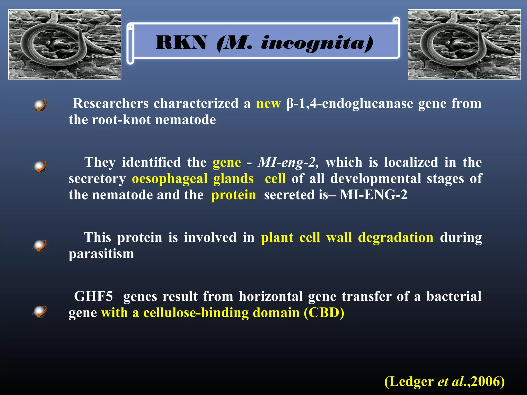 Horizantal gene transfer in evolution of nematodes | PPT
