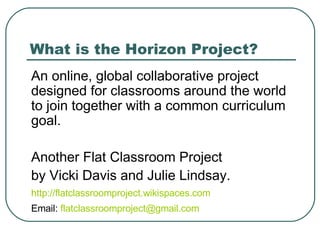 Horizon Project Introduction for Teachers | PPT