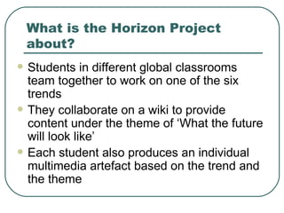 Horizon Project Introduction for Teachers | PPT