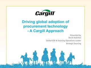 Horizon 2013 Driving Global Adoption to Procurement Technology - A ...