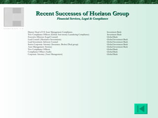 Horizon Group Presentation | PPT