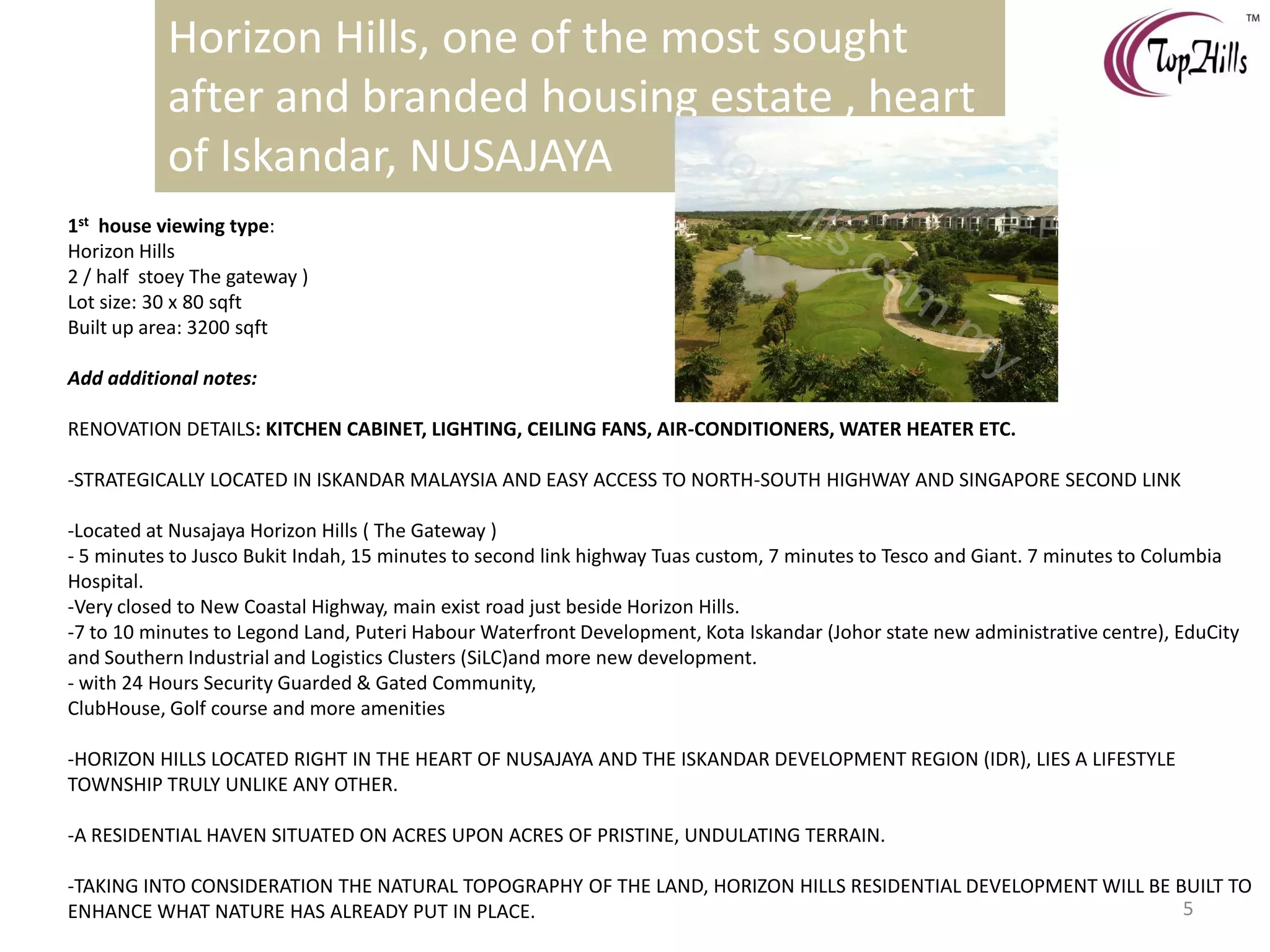 Horizon hills Semi D - The Gateway | PDF