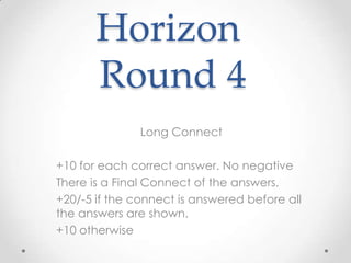 Horizon round 4 | PPSX