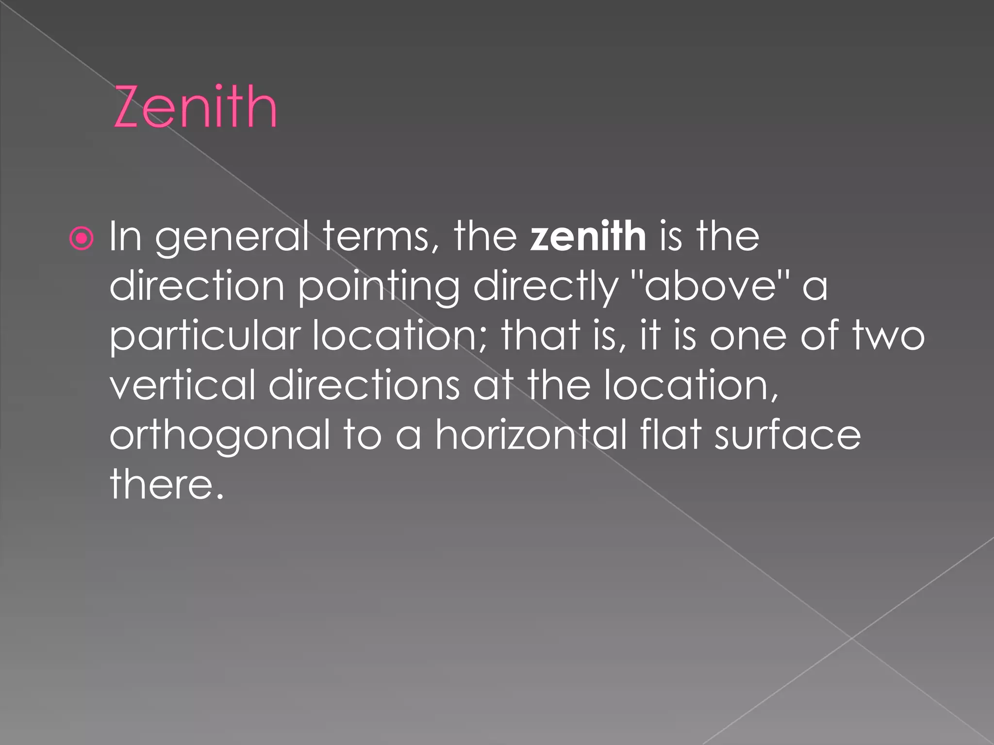 Horizon system of coordinates | PPTX
