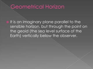 Horizon system of coordinates | PPTX