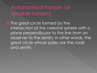 Horizon system of coordinates | PPTX