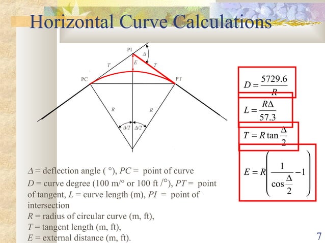Horizontal alignment of Roads | PPT | Physics | Science