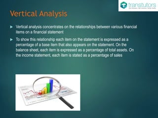 Horizontal and Vertical Analysis | Accounting | PPTX