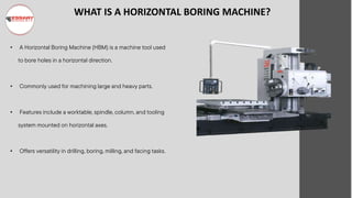 Horizontal Boring Machine and How It Works | PDF
