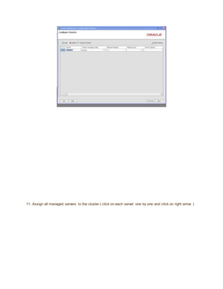 Horizontal clustering configuration steps | DOCX