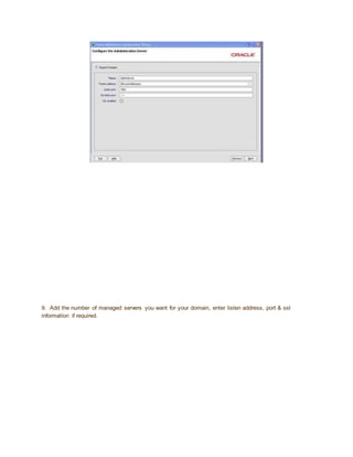 Horizontal clustering configuration steps | DOCX