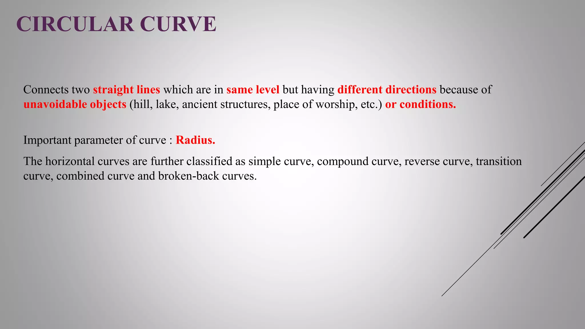 Horizontal curve- IRC 38 | PPTX