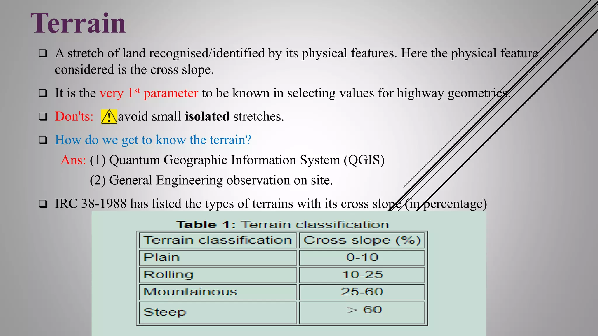 Horizontal curve- IRC 38 | PPTX