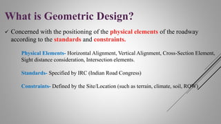 Horizontal curve- IRC 38 | PPTX