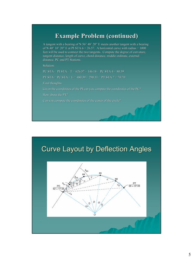 Horizontal curves | PDF