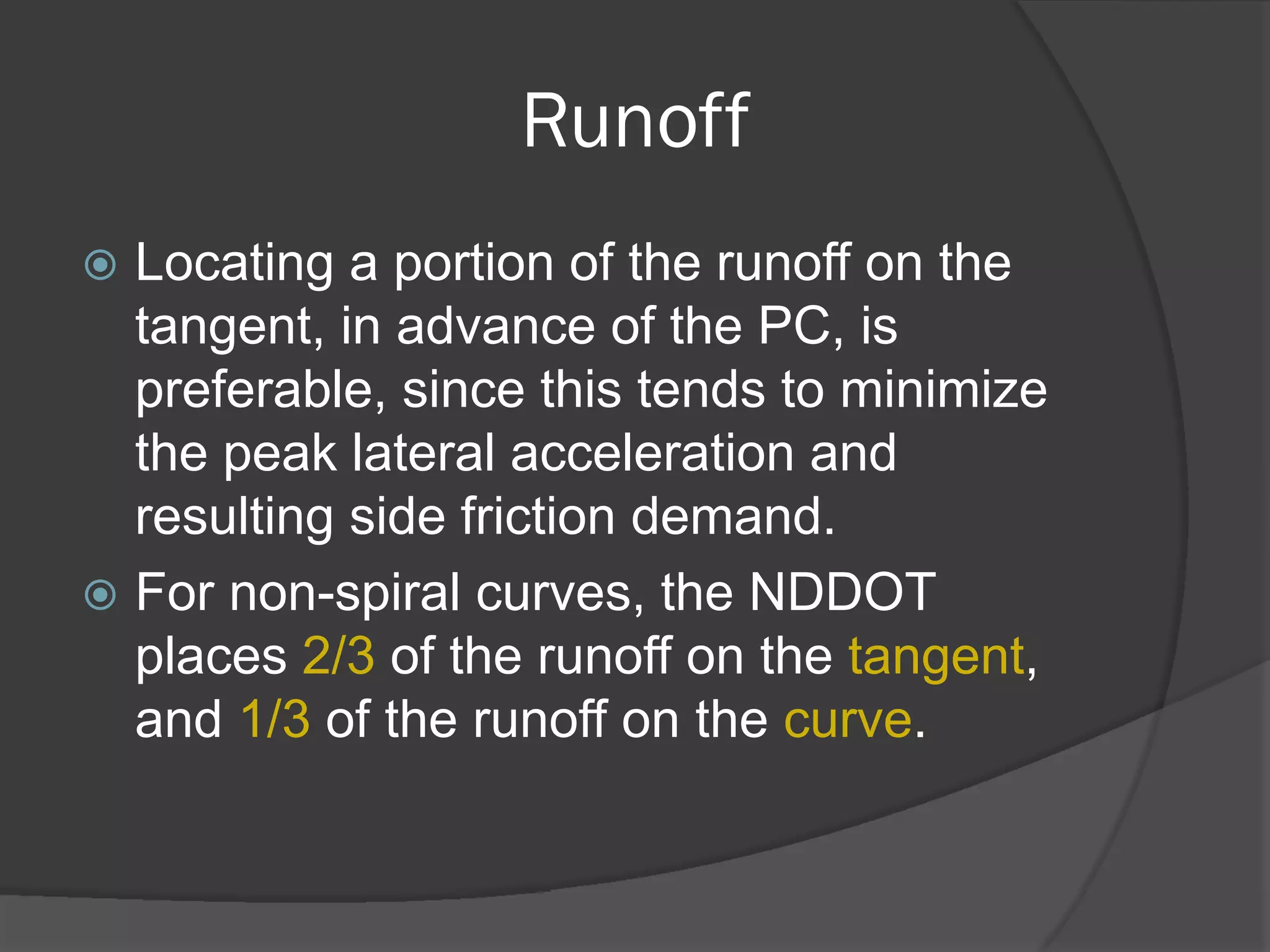 Horizontal curves PRESENTATION | PDF