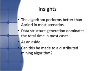 Horizontal format data mining with extended bitmaps | PPT