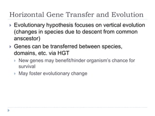 Horizontal gene transfer | PPTX