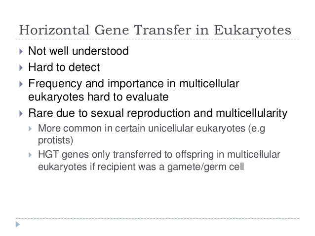 Horizontal gene transfer