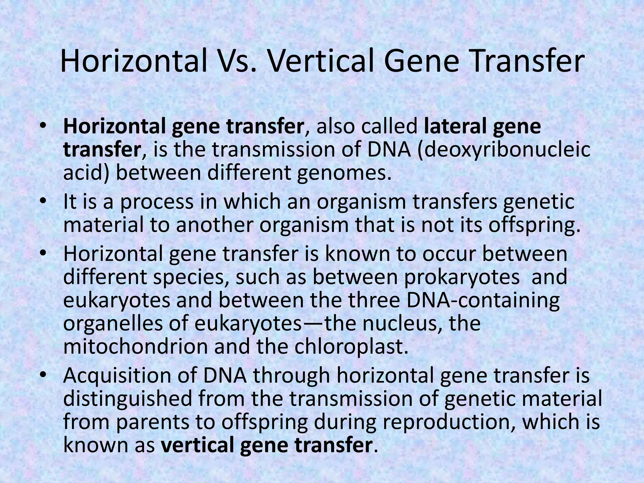Horizontal gene transfer in bacteria | PDF
