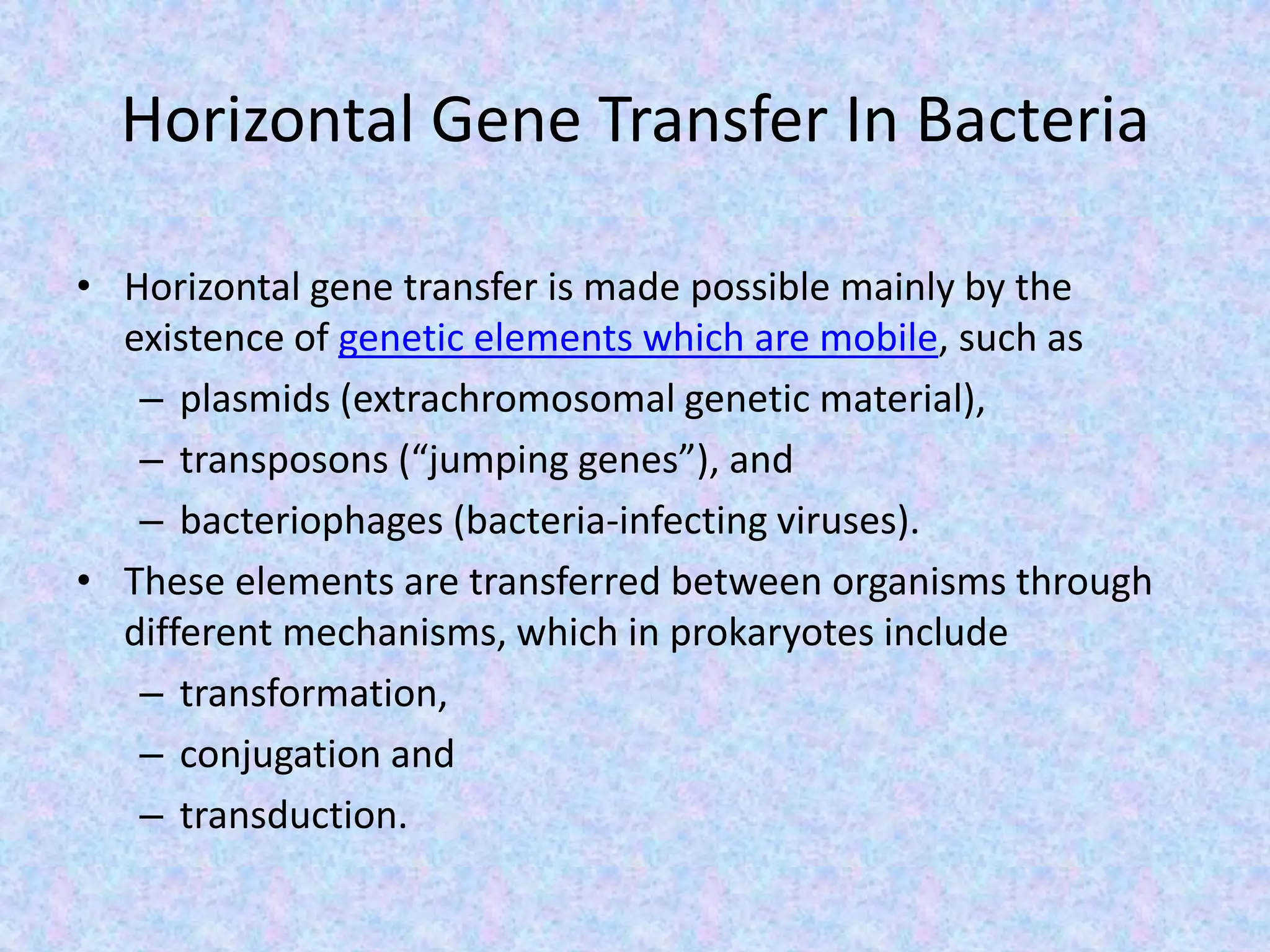 Horizontal gene transfer in bacteria | PDF