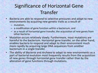 Horizontal gene transfer in bacteria | PDF