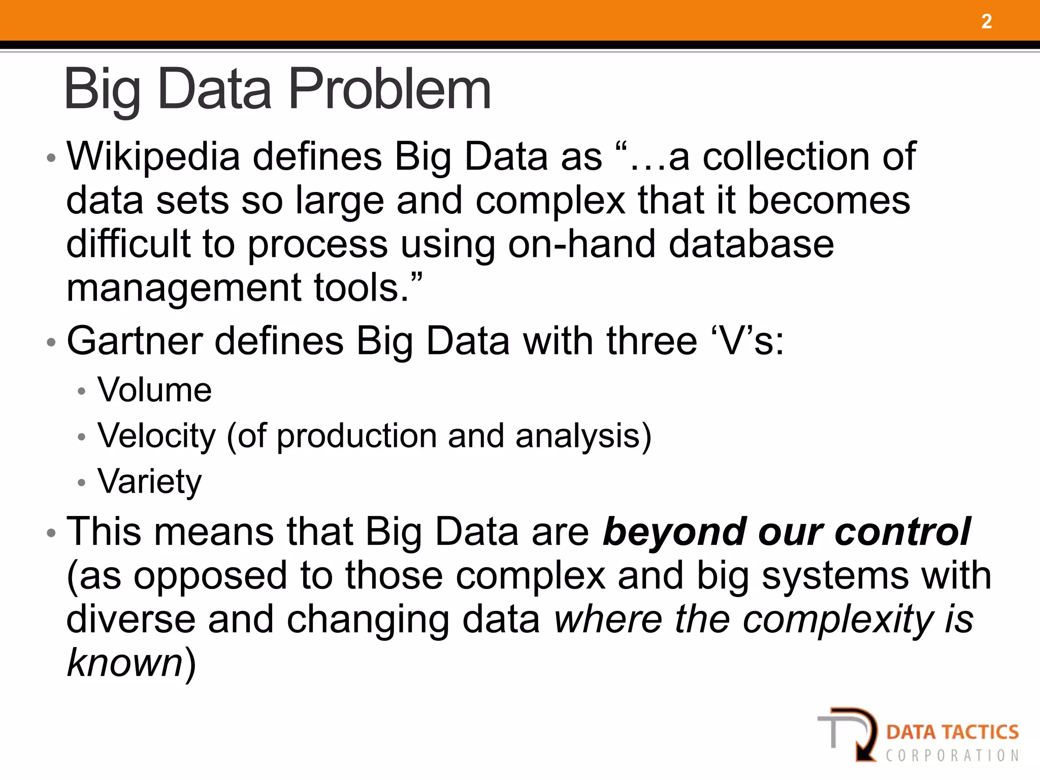 Horizontal Integration of Big Intelligence Data | PPTX | Databases | Computer Software and ...