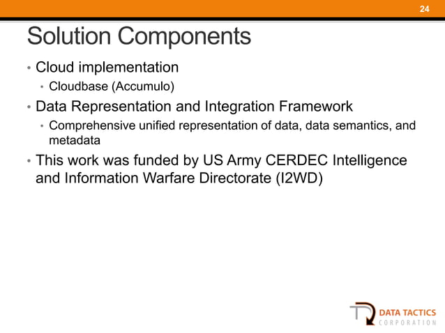 Horizontal Integration of Big Intelligence Data | PPTX | Databases | Computer Software and ...